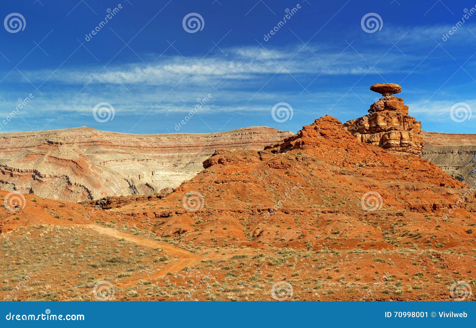 Rock Formation in Utah Landscape Stock Image - Image of american ...