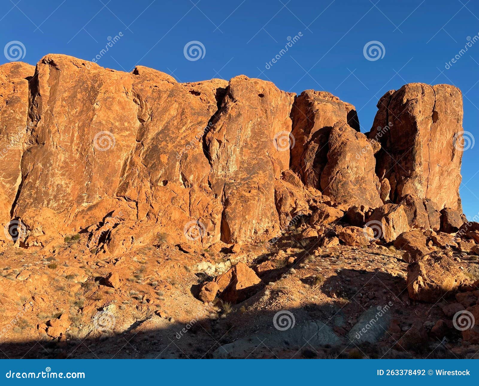 Rock Formation at Valley of Fire State Park Stock Photo - Image of rock ...