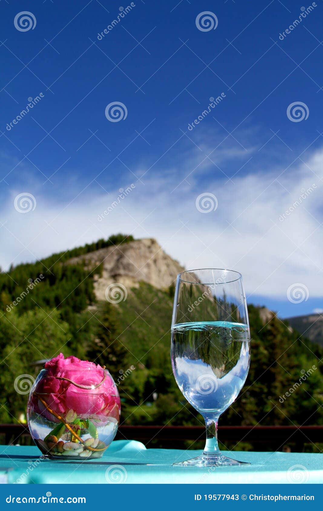 Rock Formation through Water Glass Stock Image - Image of glass, serene ...