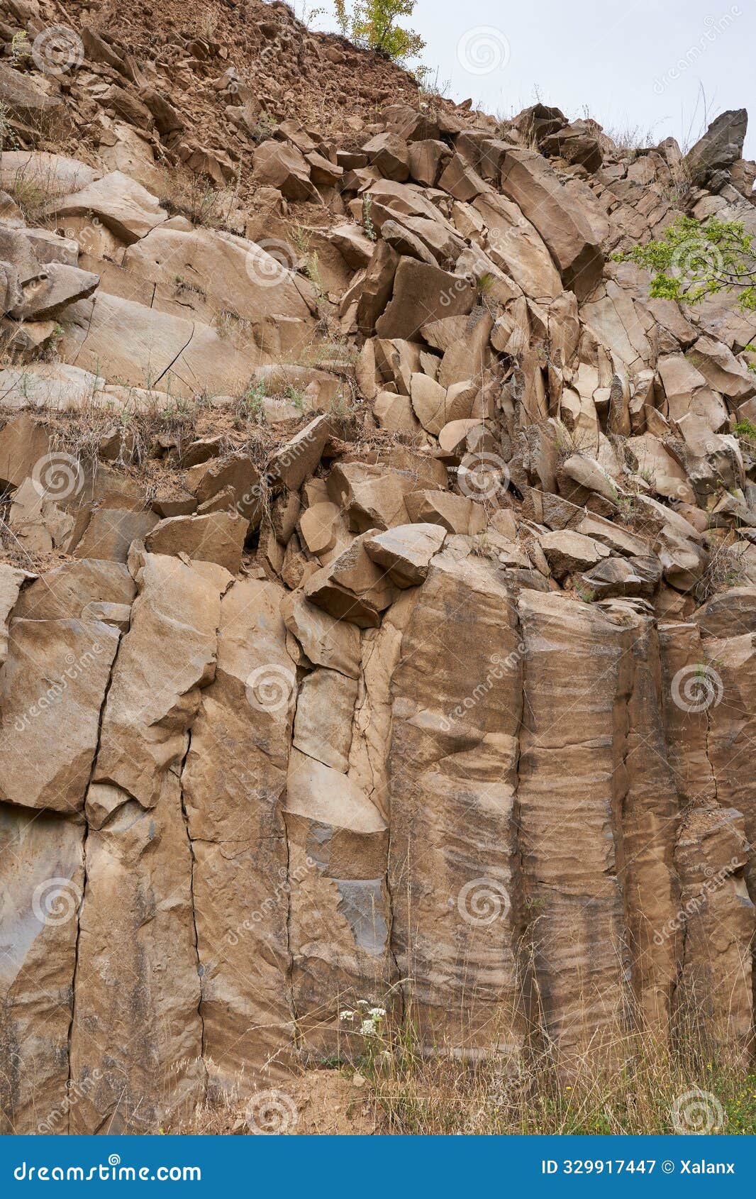 Rock Formations in an Abandoned Quarry Stock Image - Image of sediment ...
