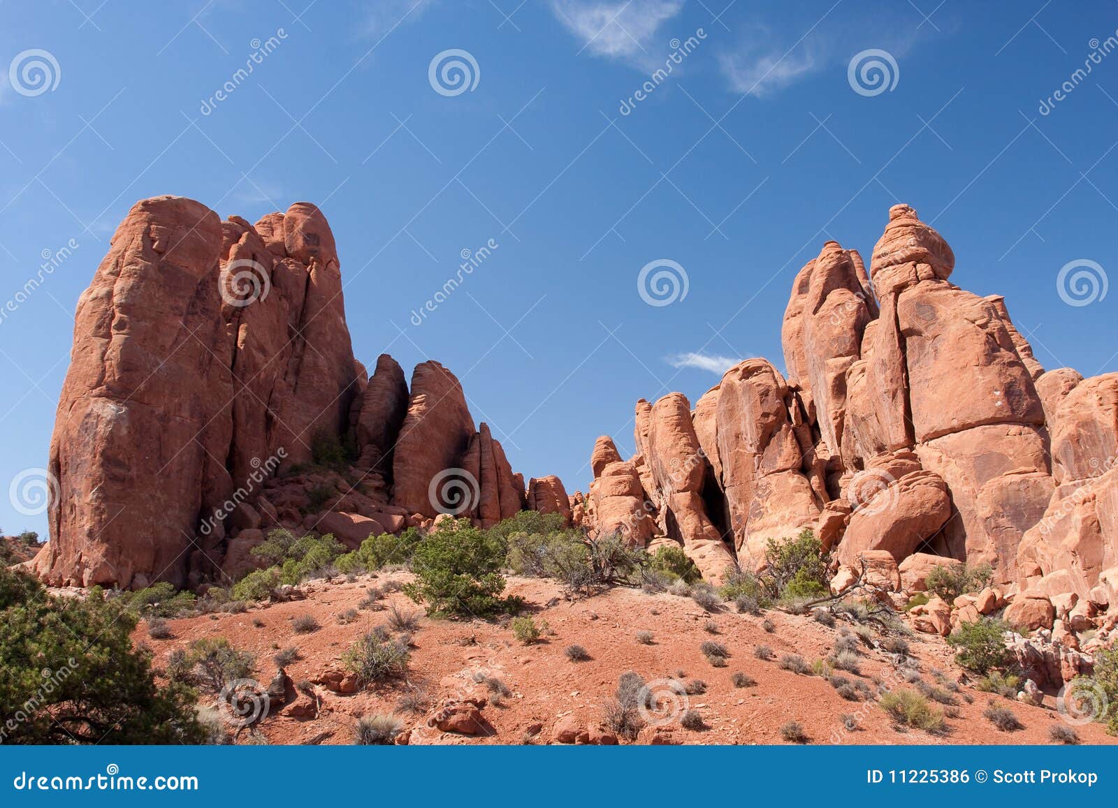 Rock Formations at Arches National Park Stock Photo - Image of natural ...