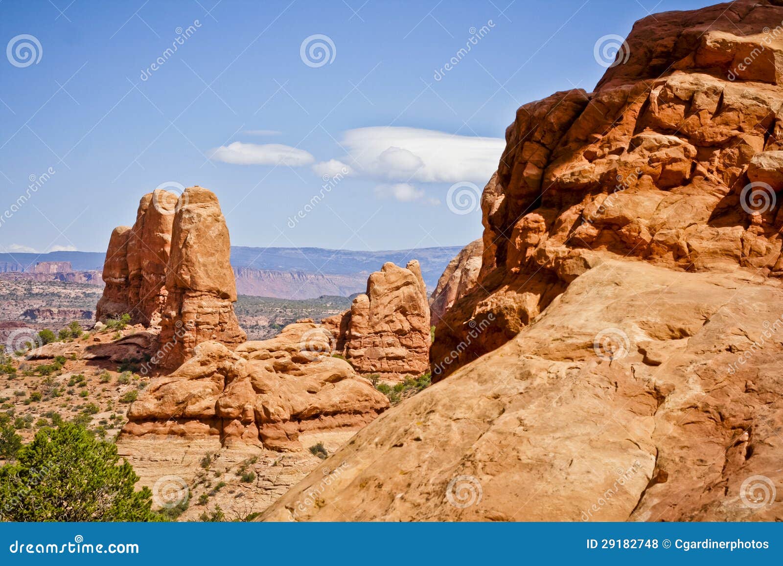 Rock Formations in Arches National Park Stock Photo - Image of national ...