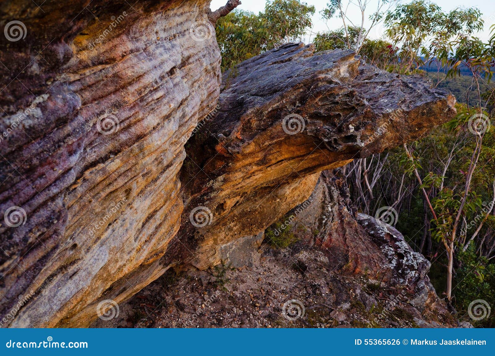 Rock Formations in the Australian Bush Stock Photo - Image of nature ...