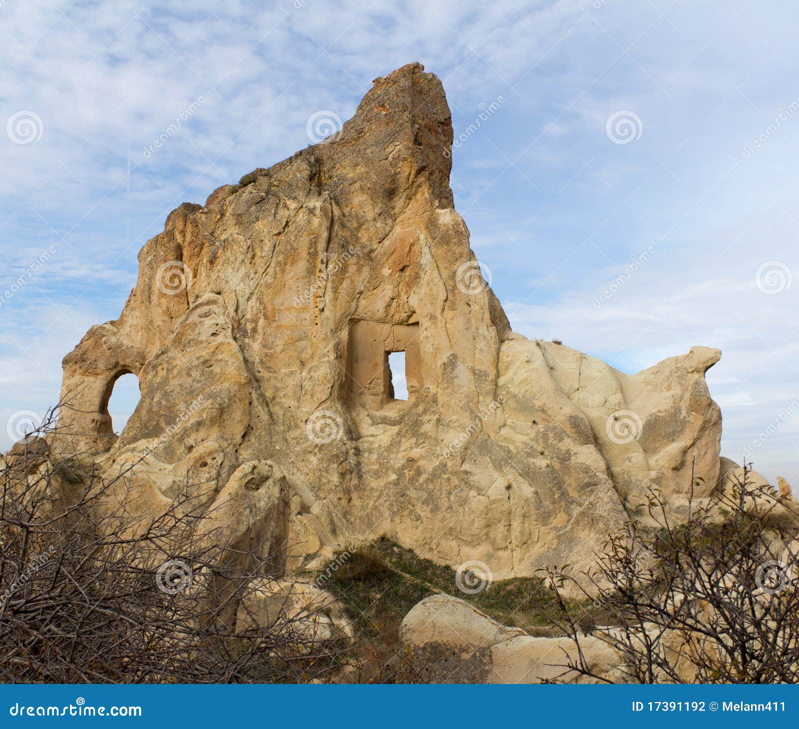 Rock Formations in Cappadocia, Turkey Stock Photo - Image of formation ...