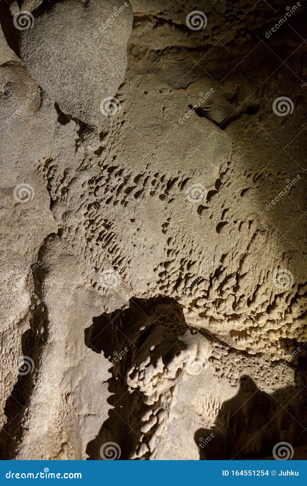 Rock formations in cave stock photo. Image of rock, stalactite - 164551254