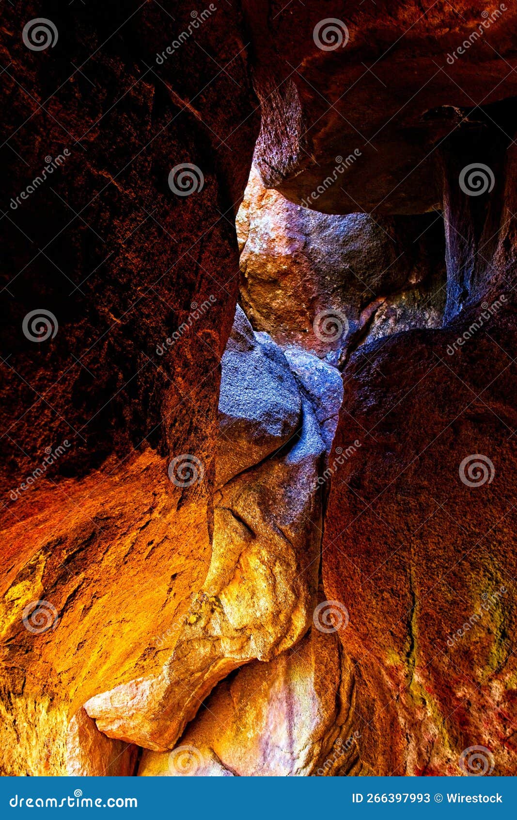 Rock Formations in Cave of Buffalo Park Stock Image - Image of park ...