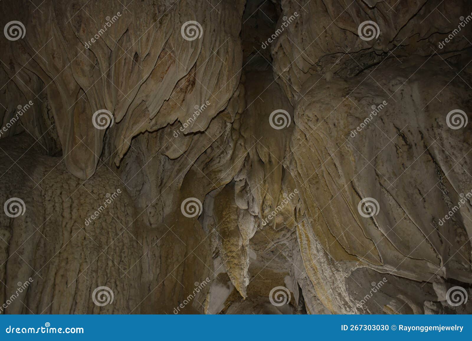 Rock formations in cave stock photo. Image of hung, grey - 267303030