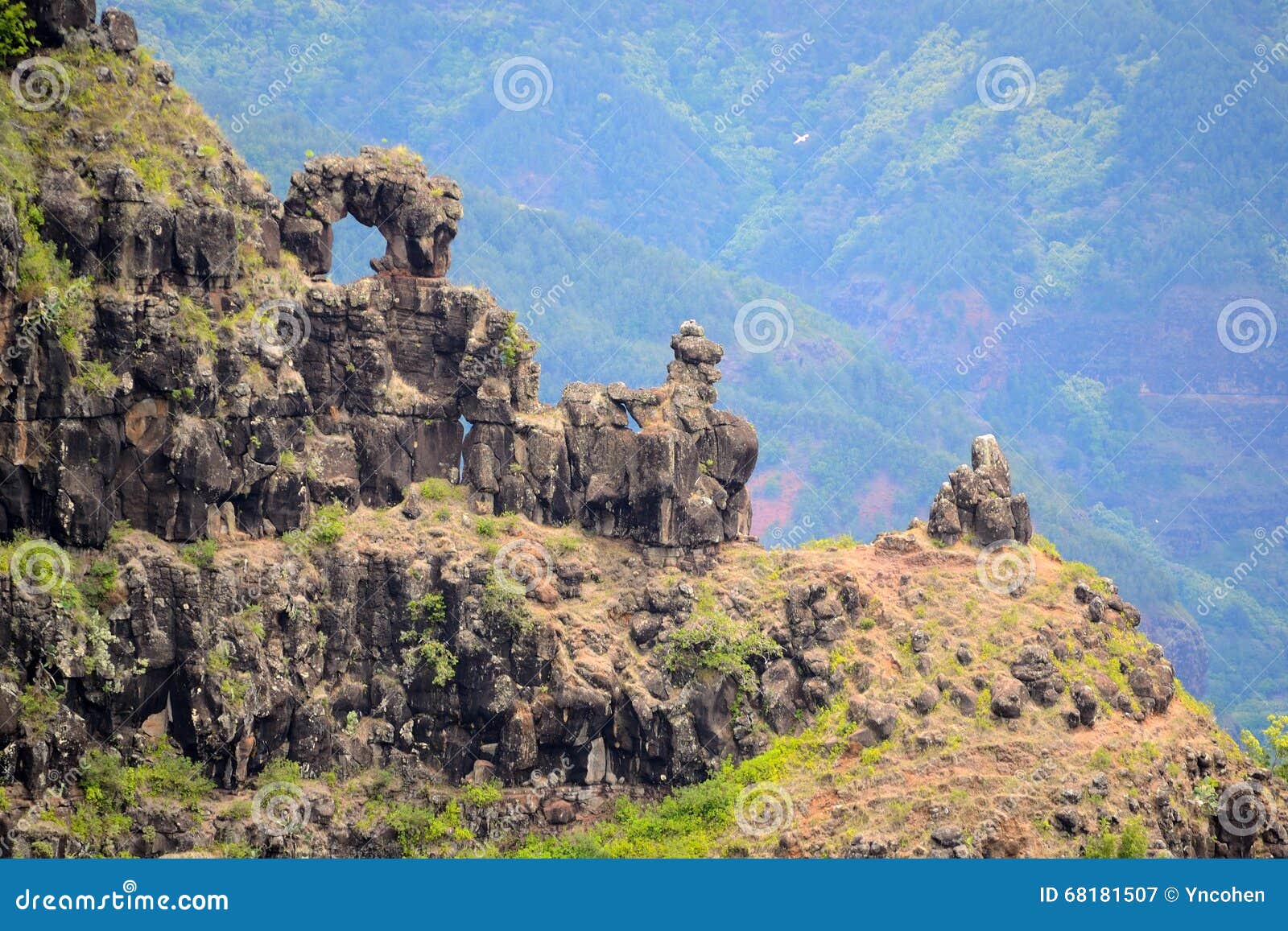 Rock Formations on Cliff Edge Stock Image - Image of hill, tourism ...