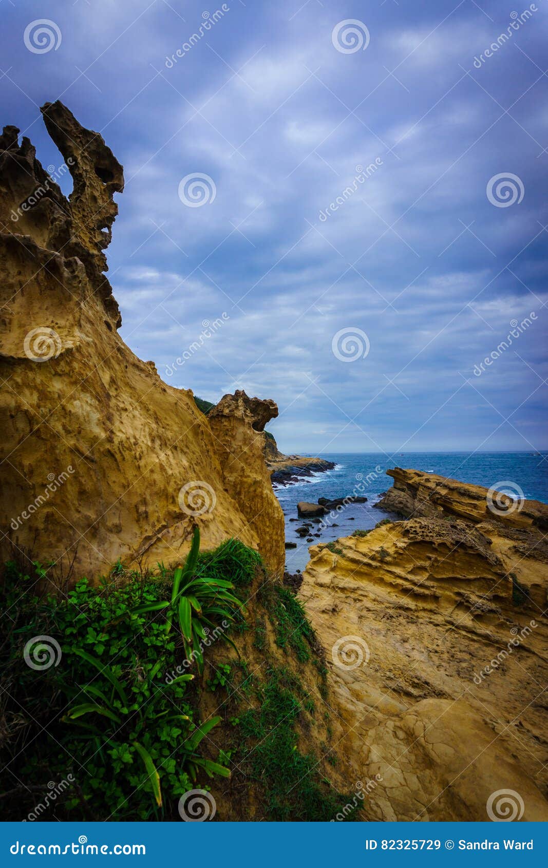Rock Formations on the Coast Stock Image - Image of strange, island ...