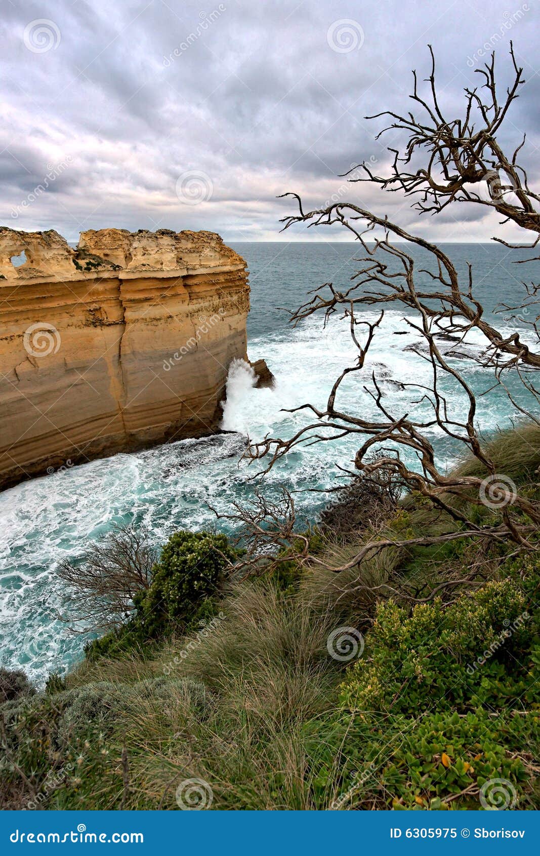 Rock Formations at Coastline, Great Ocean Road Stock Image - Image of ...