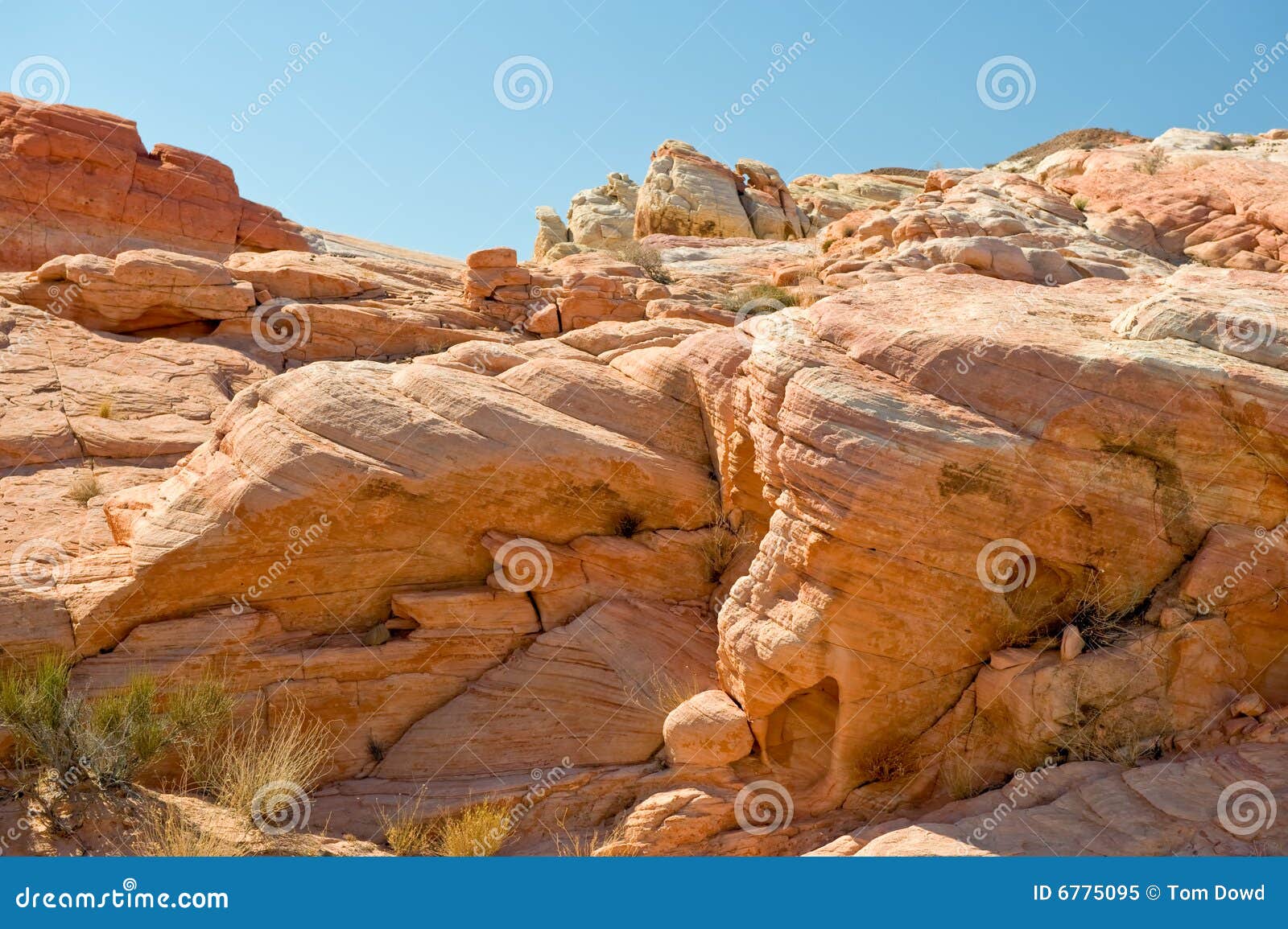 Rock formations in desert stock image. Image of valley - 6775095