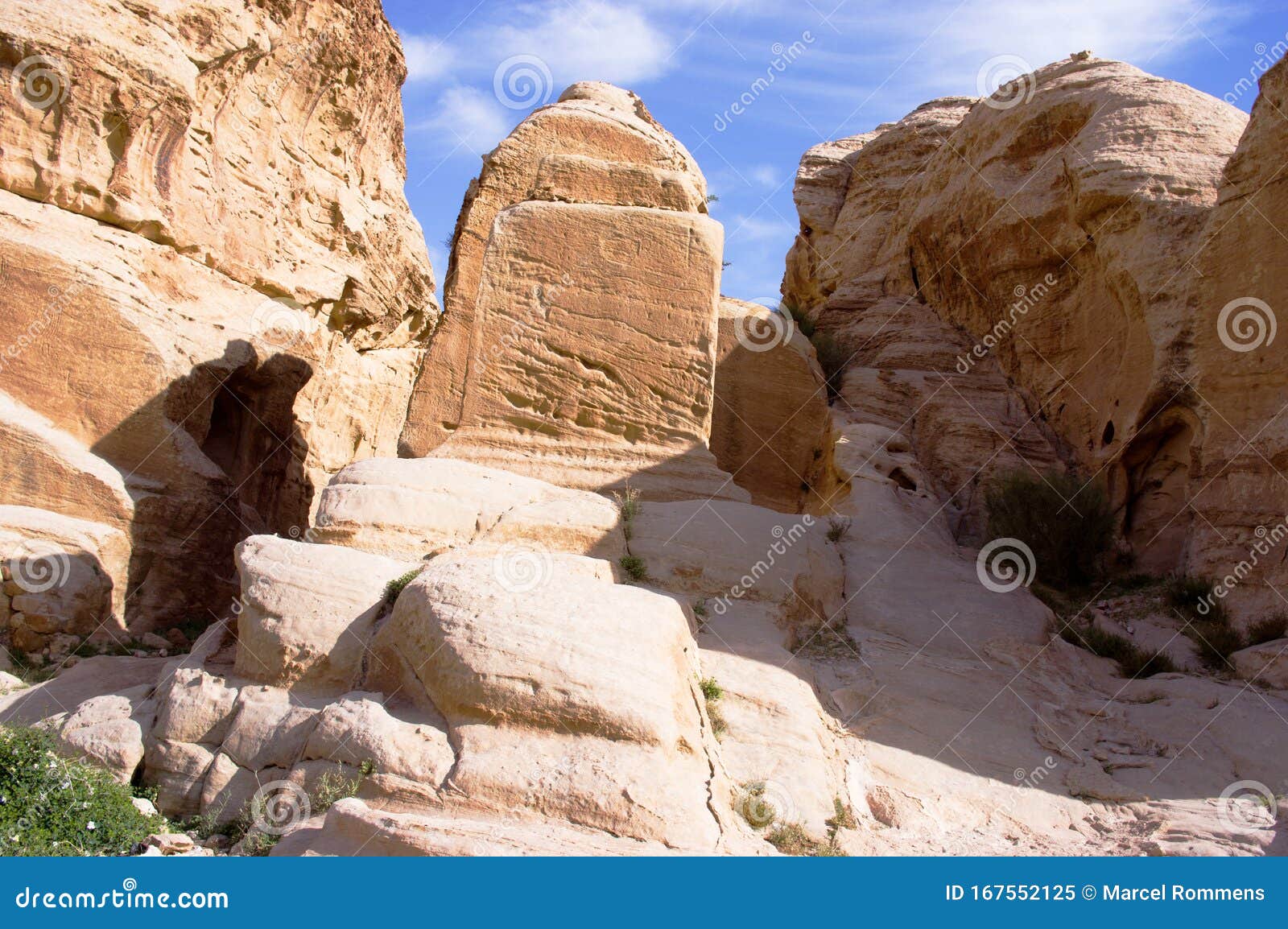 Rock Formations in the Desert Stock Image - Image of jordan, outdoor ...