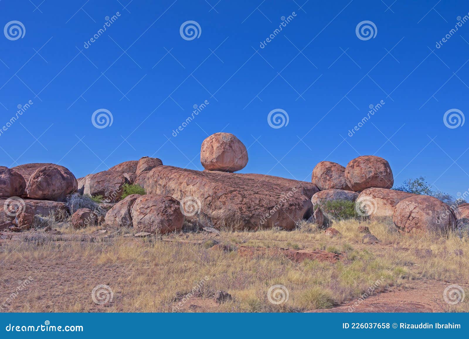 Rock Formations of Devil`s Marbles or Karlu Karlu, in Northern ...