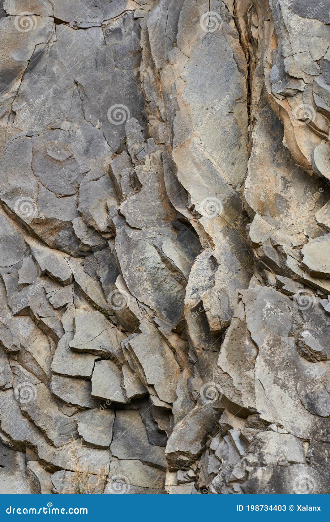 Rock Formations in Geological Layers Stock Image - Image of gray, rock ...