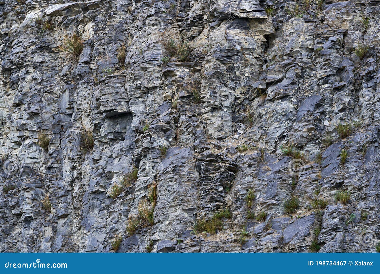 Rock Formations in Geological Layers Stock Image - Image of rough ...