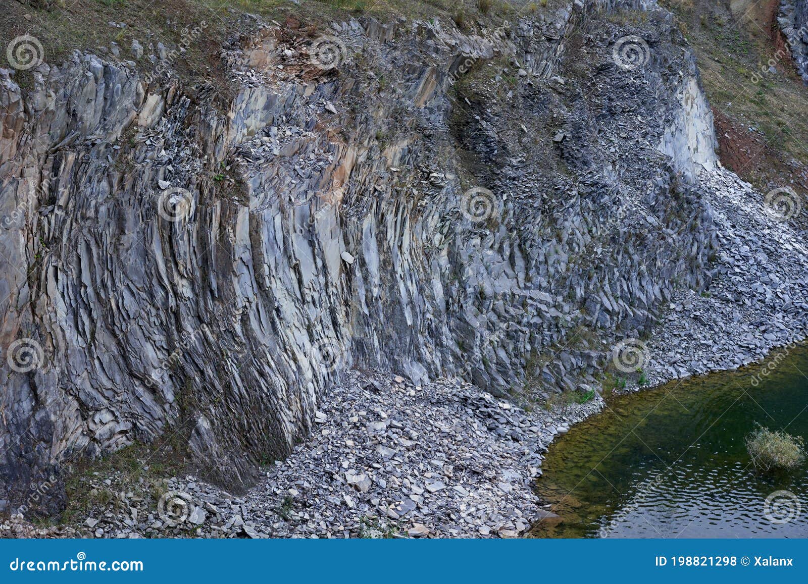 Rock Formations in Geological Layers Stock Photo - Image of rough, rock ...