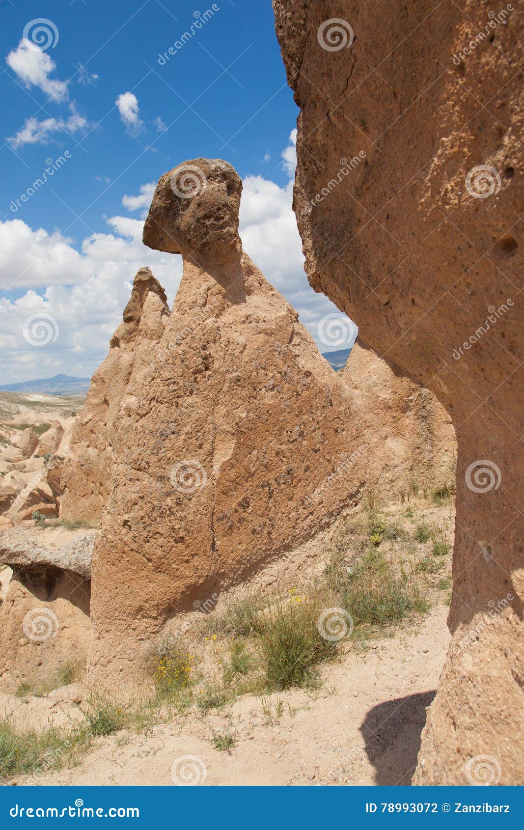 Rock Formations in Ghost Valley, Cappadocia Stock Photo - Image of ...