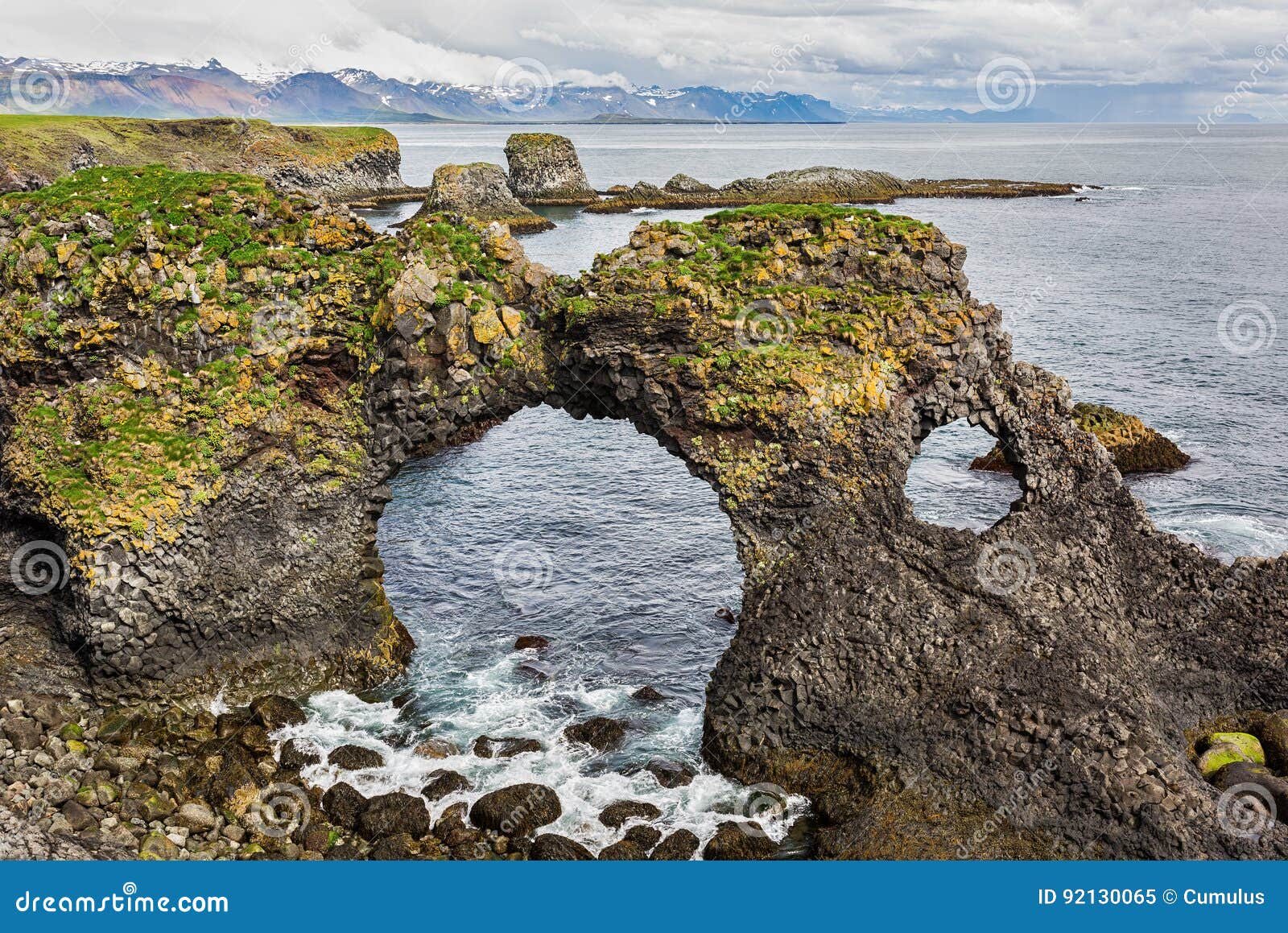 Rock Formations in Iceland. Stock Image - Image of formation, atlantic ...