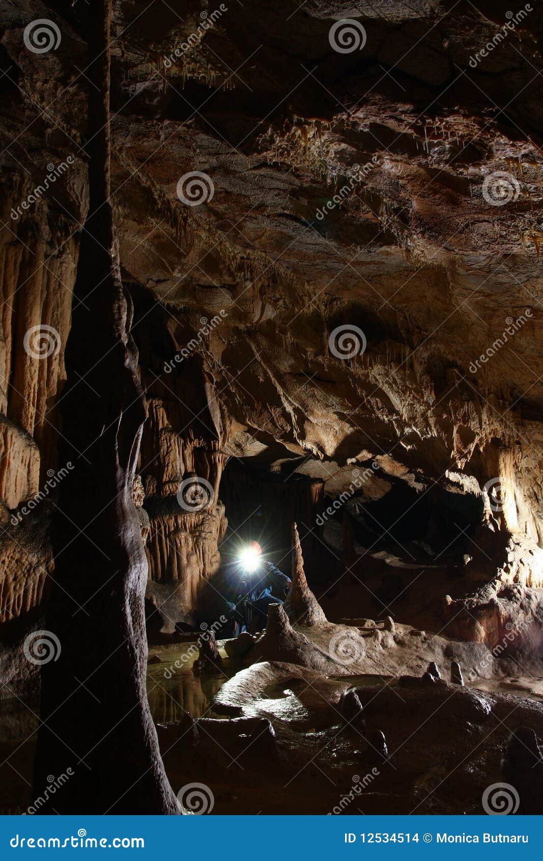 Rock Formations Inside a Cave Stock Photo - Image of stalagmite ...