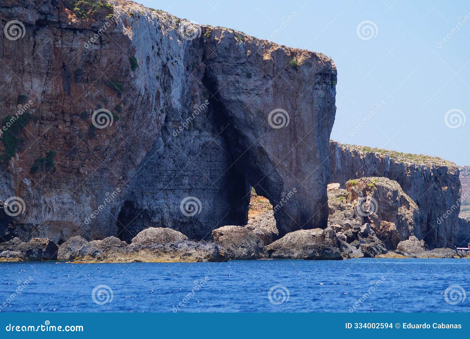 Formaciones De Rocas, Isla De Comino, Isla De Malta Stock Photo - Image ...
