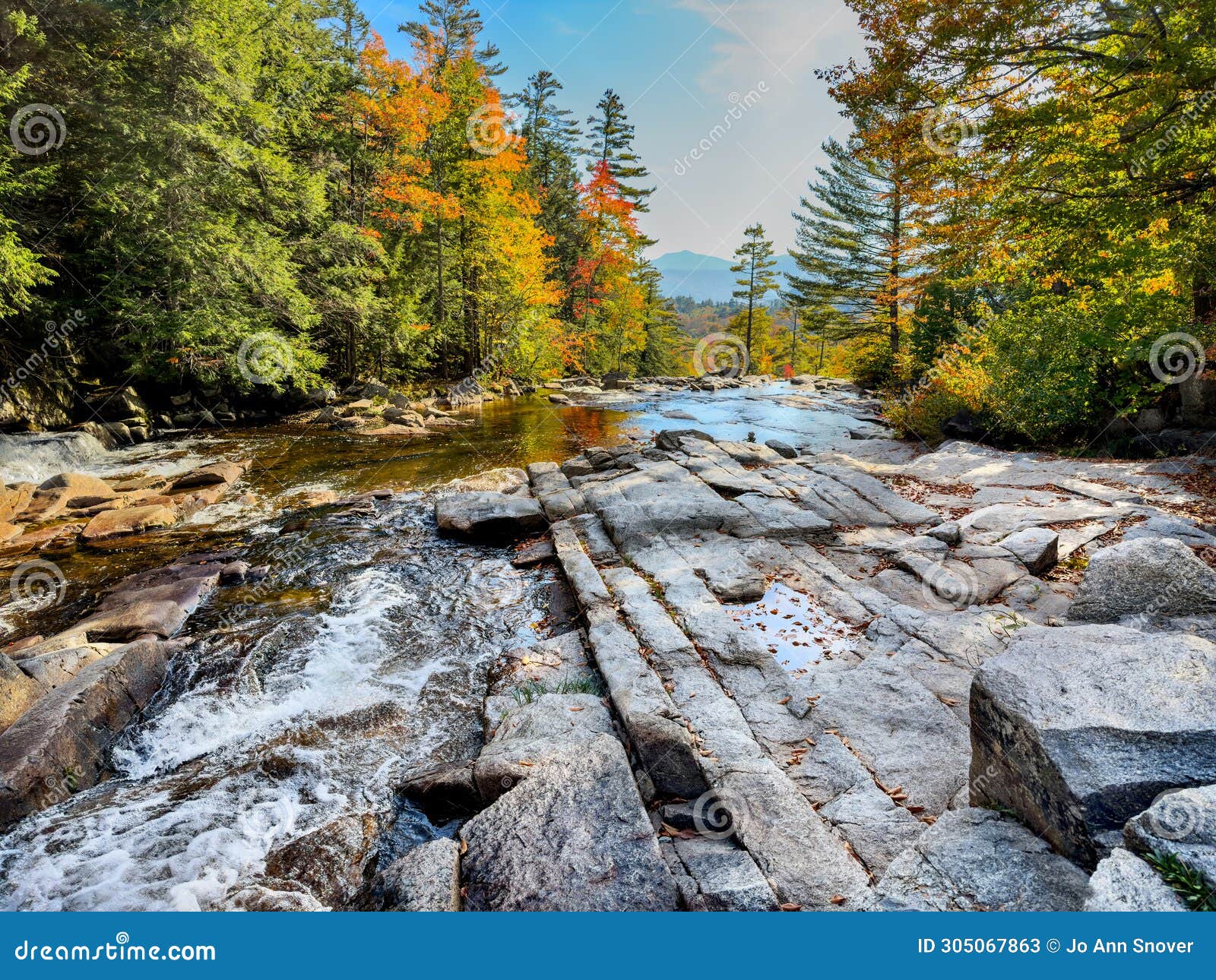 Rock Formations Jackson Upper Falls Stock Image - Image of fall ...