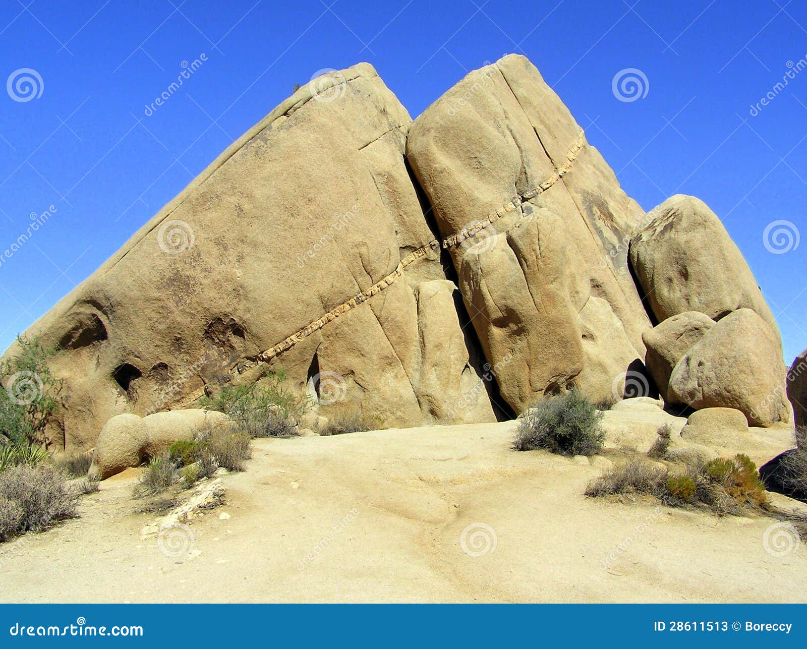 Rock Formations at Joshua Tree National Park Stock Image - Image of ...