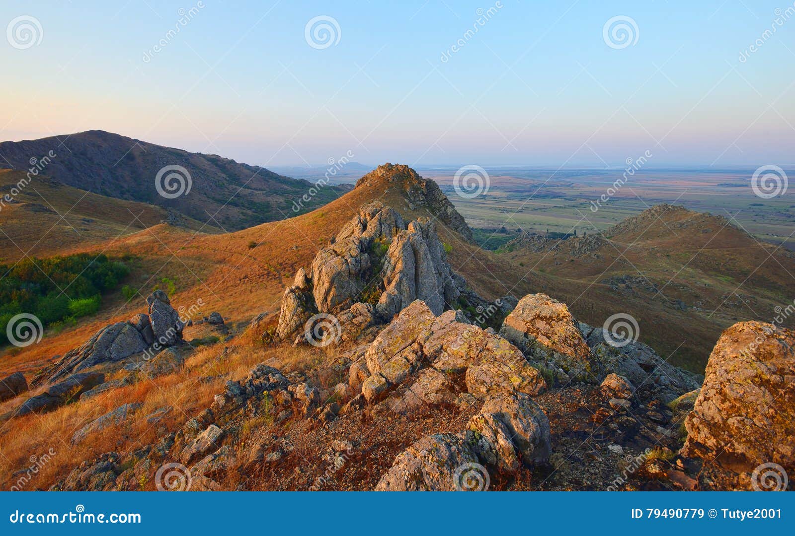 Rock Formations in Macin Mountains Romania Stock Image - Image of park ...