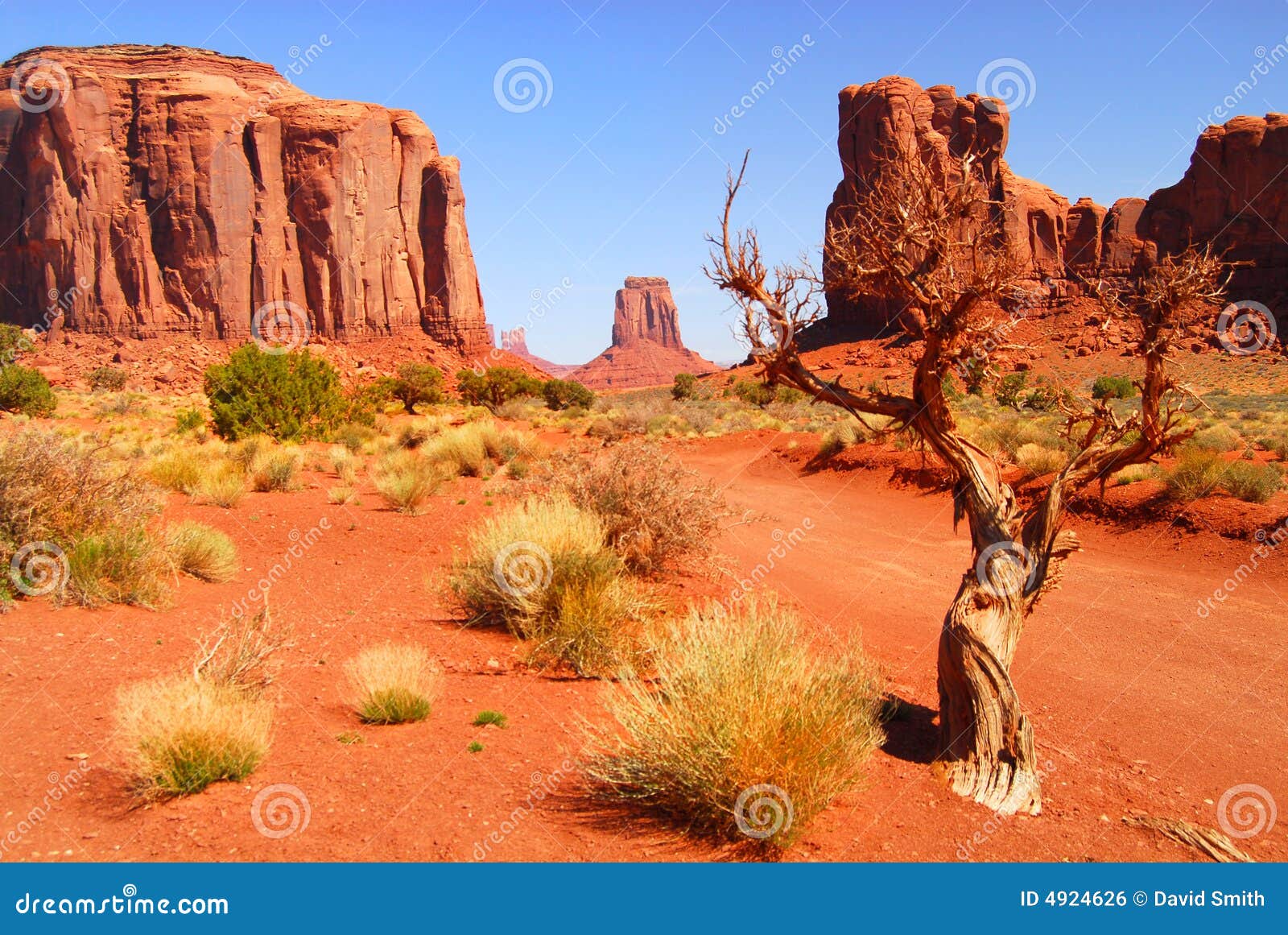 Rock Formations in Monument Valley Stock Photo - Image of scene, road ...
