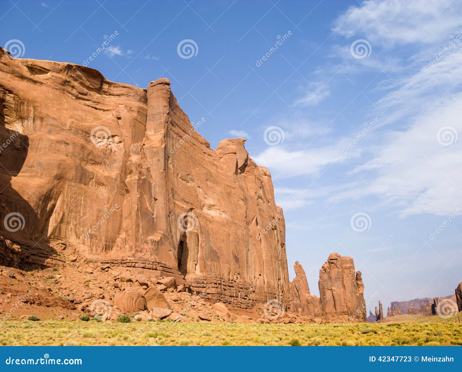 Rock Formations at Monument Valley Stock Image - Image of nature ...