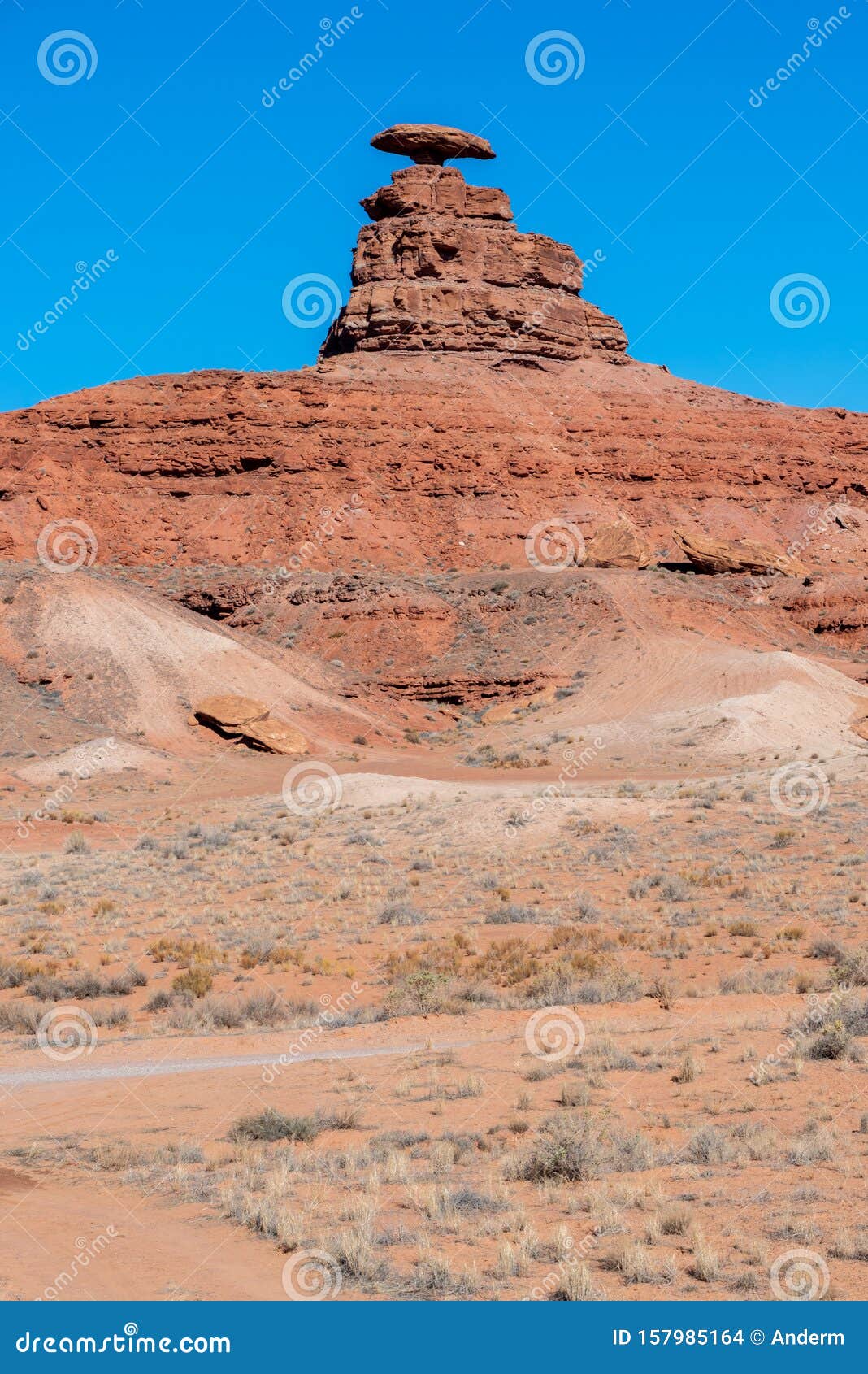 Rock Formations Named Hat Rock in Utah, USA Stock Photo - Image of park ...