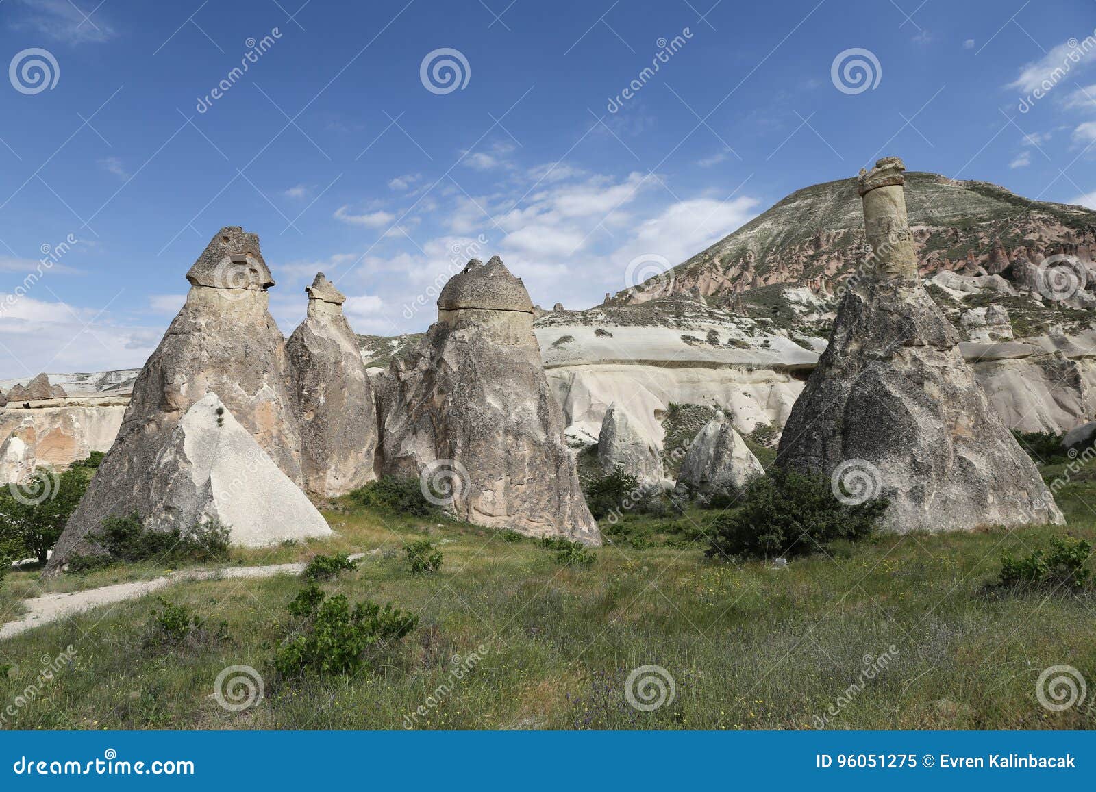 Rock Formations in Pasabag Monks Valley, Cappadocia Stock Image - Image ...