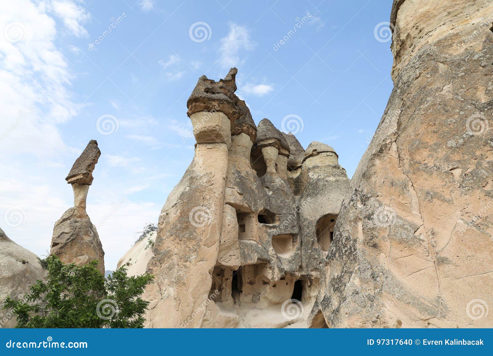 Rock Formations in Pasabag Monks Valley, Cappadocia Stock Photo - Image ...