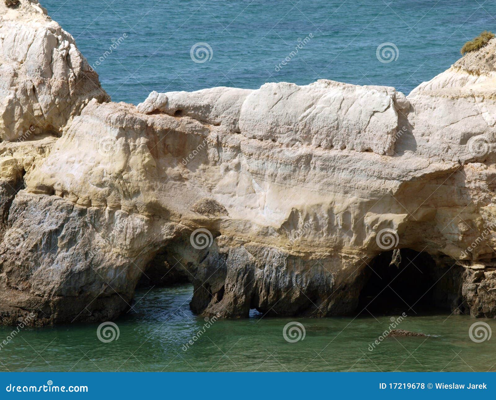 Rock Formations on the Portuguese Coast Stock Photo - Image of cliffs ...