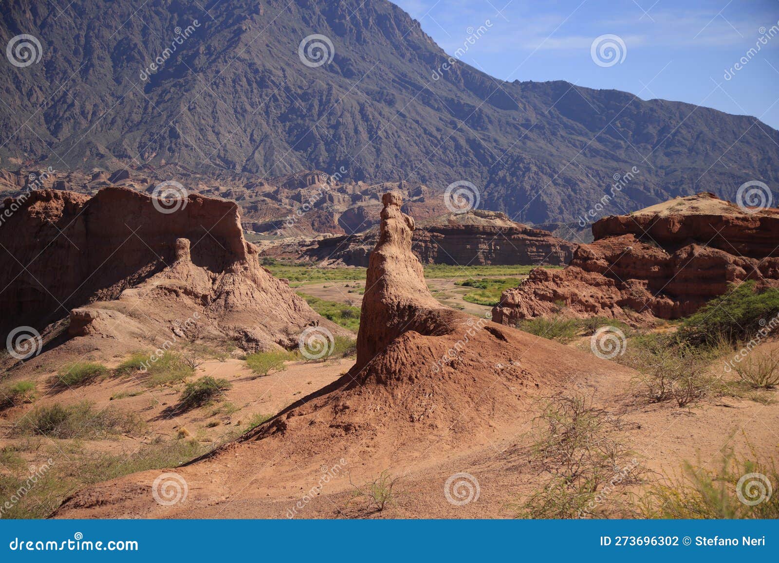 The Rock Formations of the Quebrada De Las Conchas, Argentina Stock ...