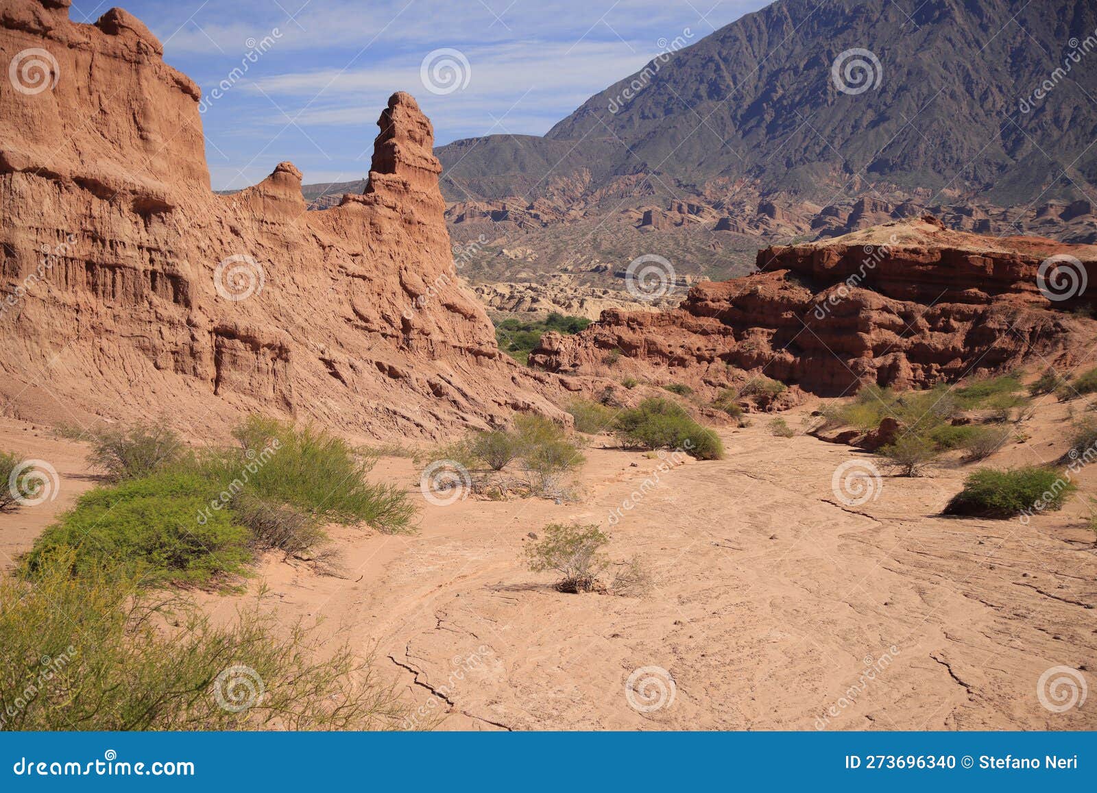 The Rock Formations of the Quebrada De Las Conchas, Argentina Stock ...
