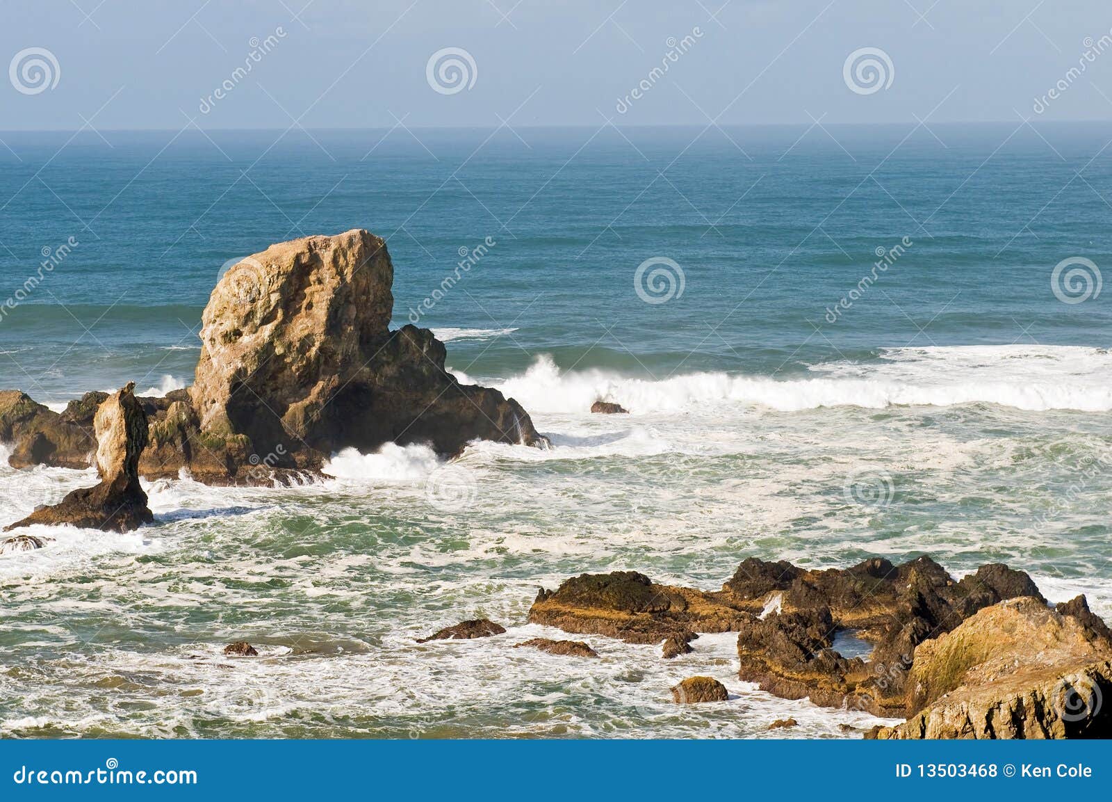 Rock Formations on Seacoast Stock Photo - Image of wave, oceanfront ...