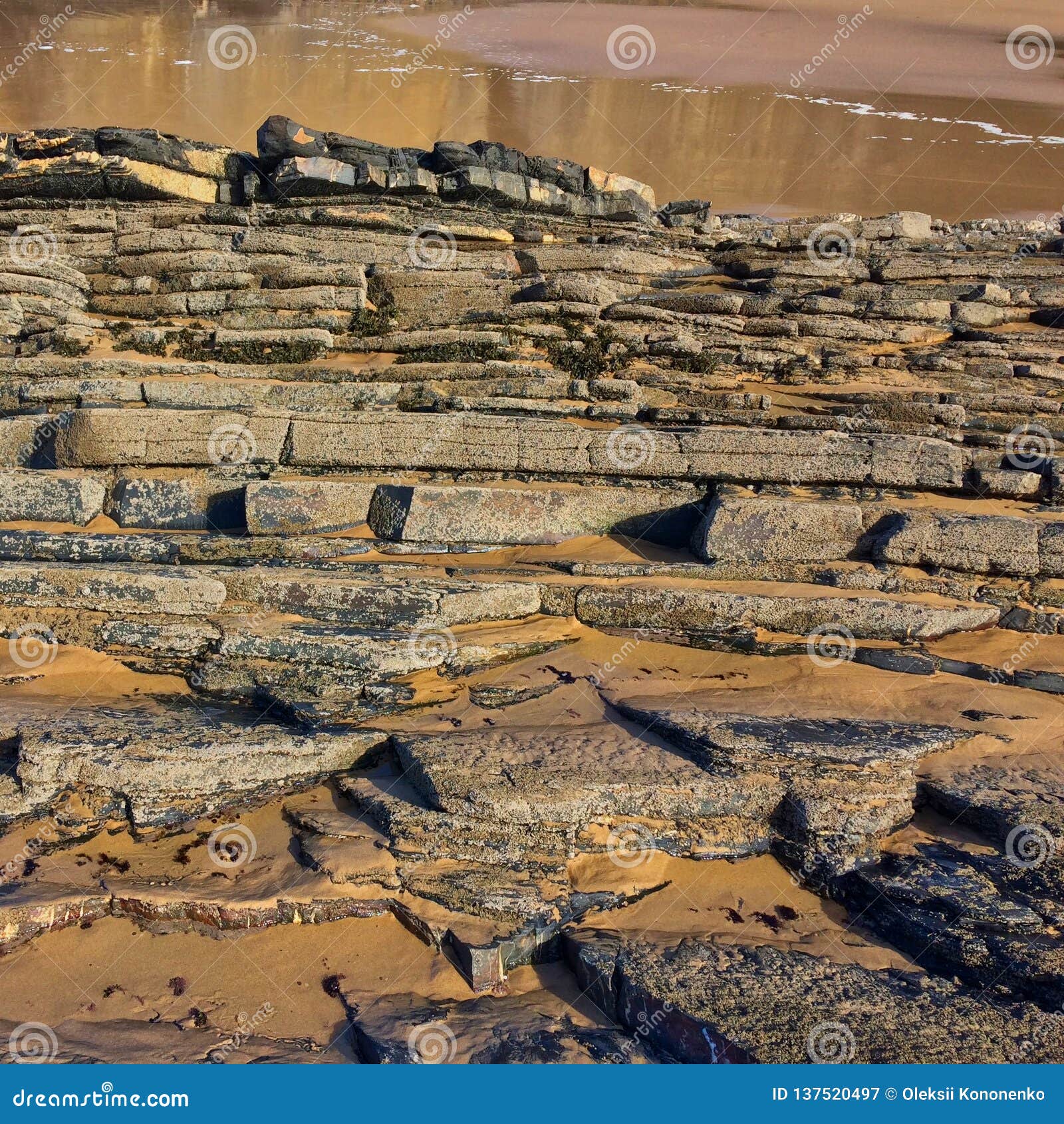 Rock Formations on the Shore, Rock Formation Stock Image - Image of ...