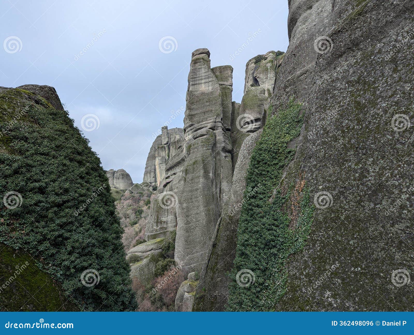 Rock Formation in the Meteora Stock Photo - Image of monks, geology ...