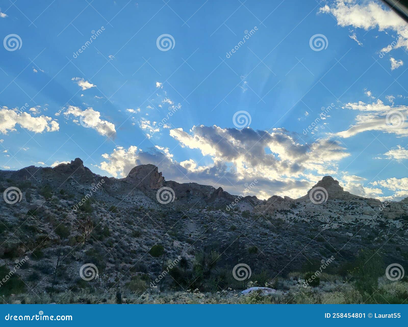 Rock Formations Under the Beautiful Sky of Blue! Stock Image - Image of ...
