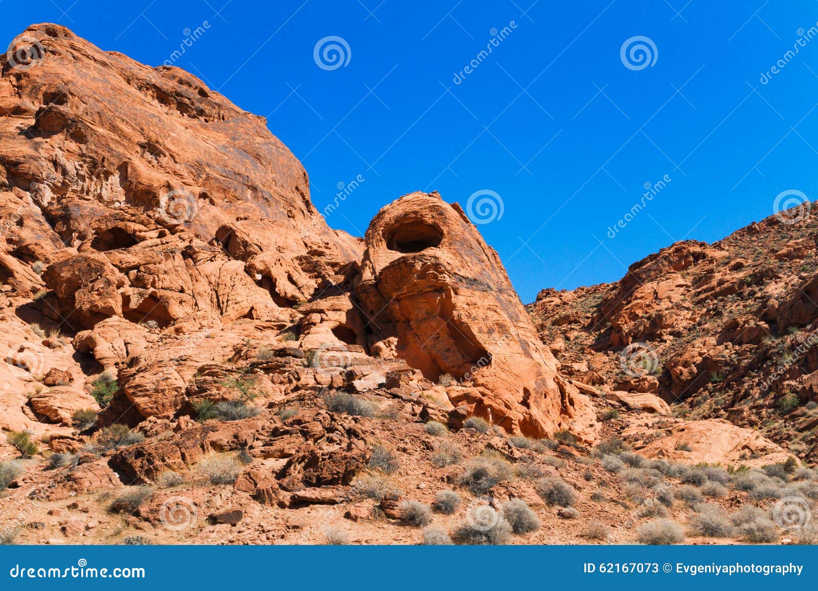 Rock Formations in Valley of Fire Stock Image - Image of nevada ...