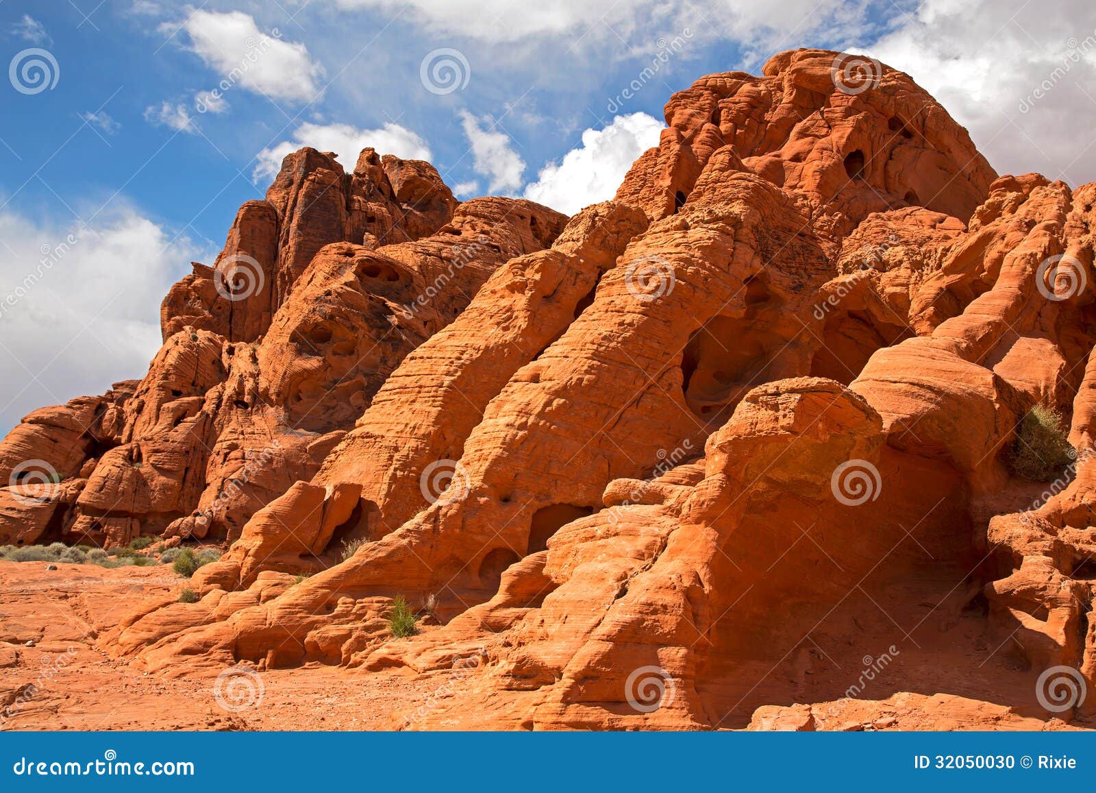 Rock Formations in the Valley of Fire Stock Photo - Image of parks ...