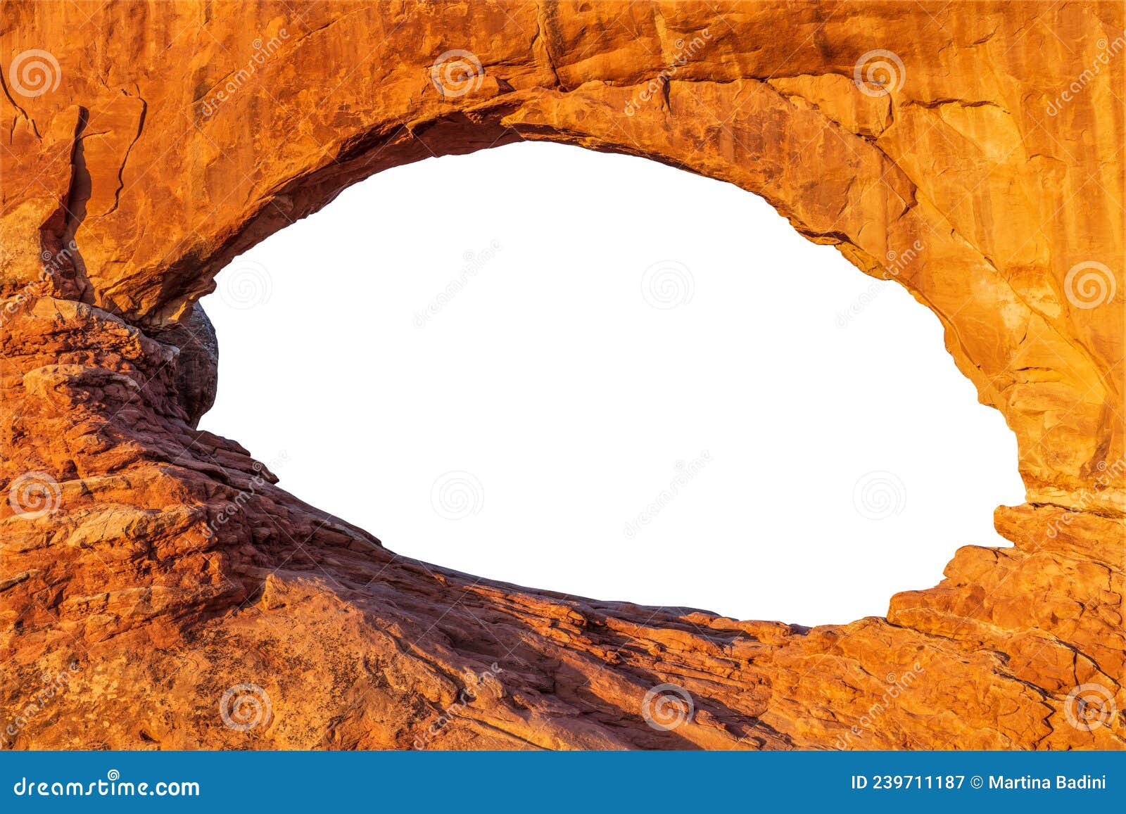 Rock Frame with White Background Stock Image - Image of moab, path ...