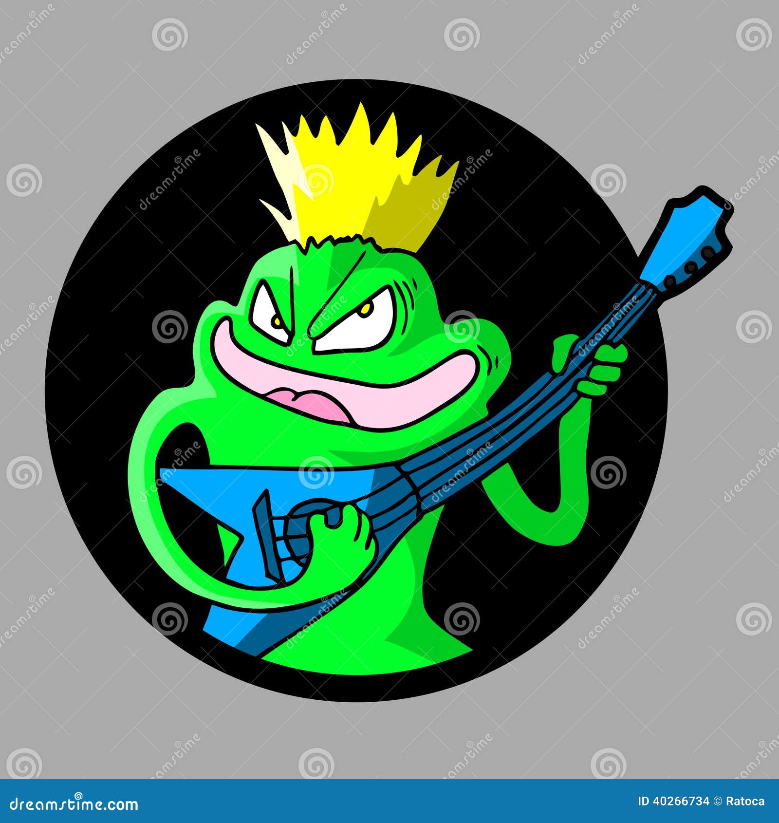 Rock frog stock vector. Illustration of rock, character - 40266734