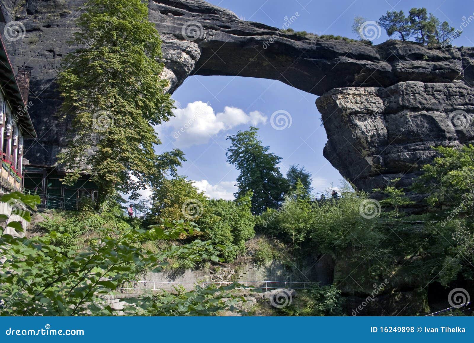 Rock gate stock photo. Image of stone, nature, door, tree - 16249898