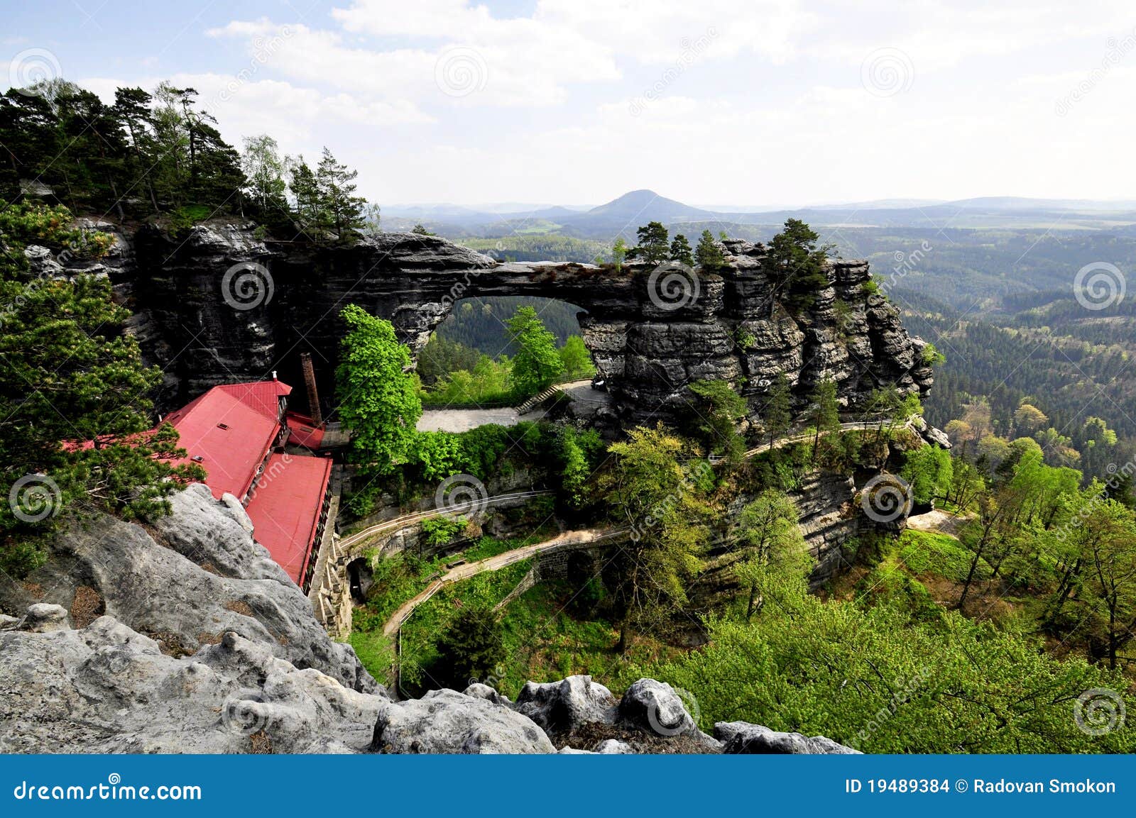 Rock gate stock photo. Image of forest, czechoslovakia - 19489384