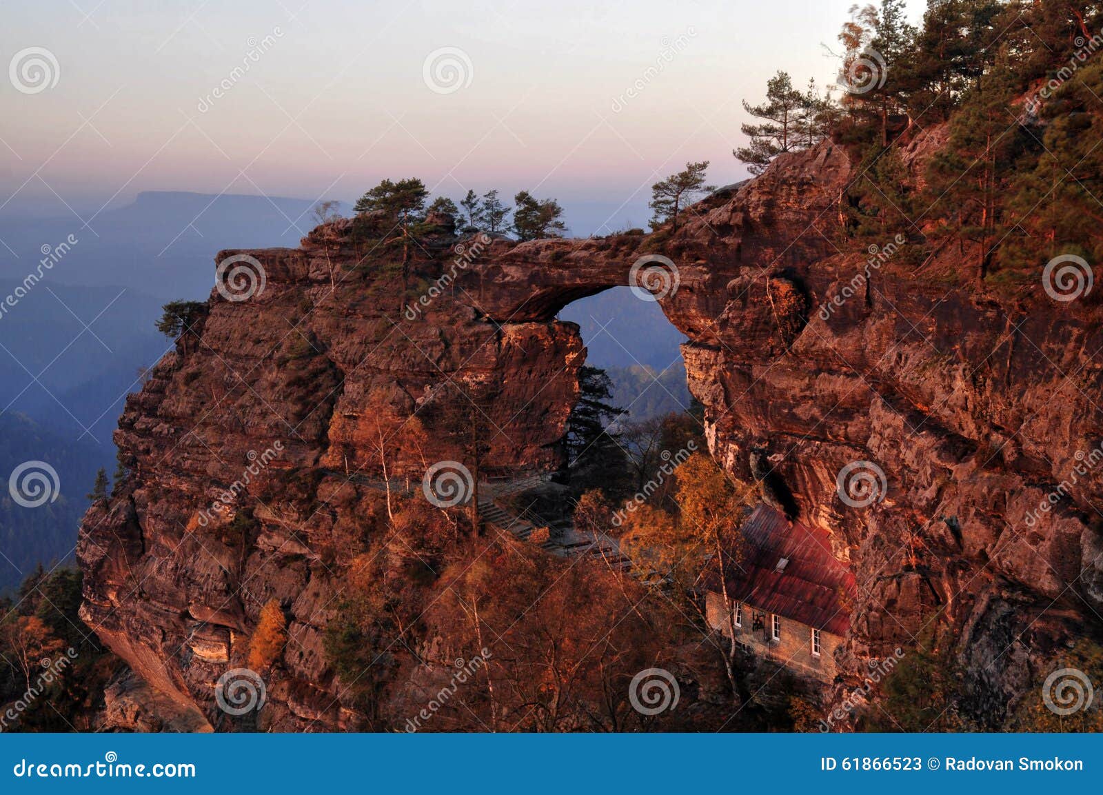Rock gate stock image. Image of exterior, hill, mountain - 61866523