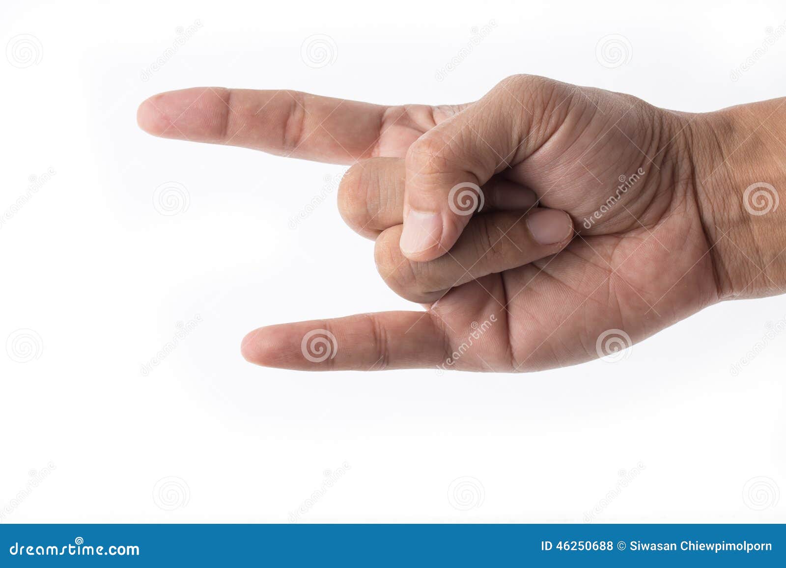 Rock gesture stock photo. Image of heavy, palm, concert - 46250688