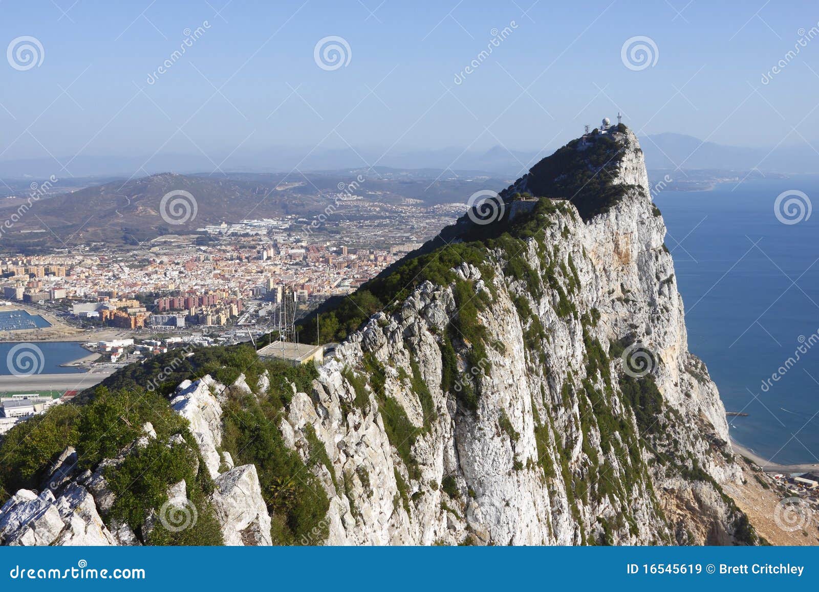 Rock of Gibraltar stock image. Image of sunny, ocean - 16545619