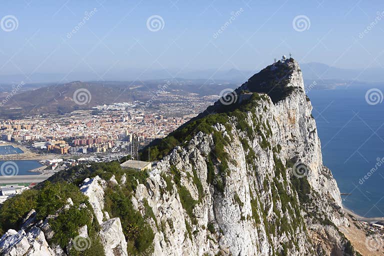 Rock of Gibraltar stock image. Image of sunny, ocean - 16545619