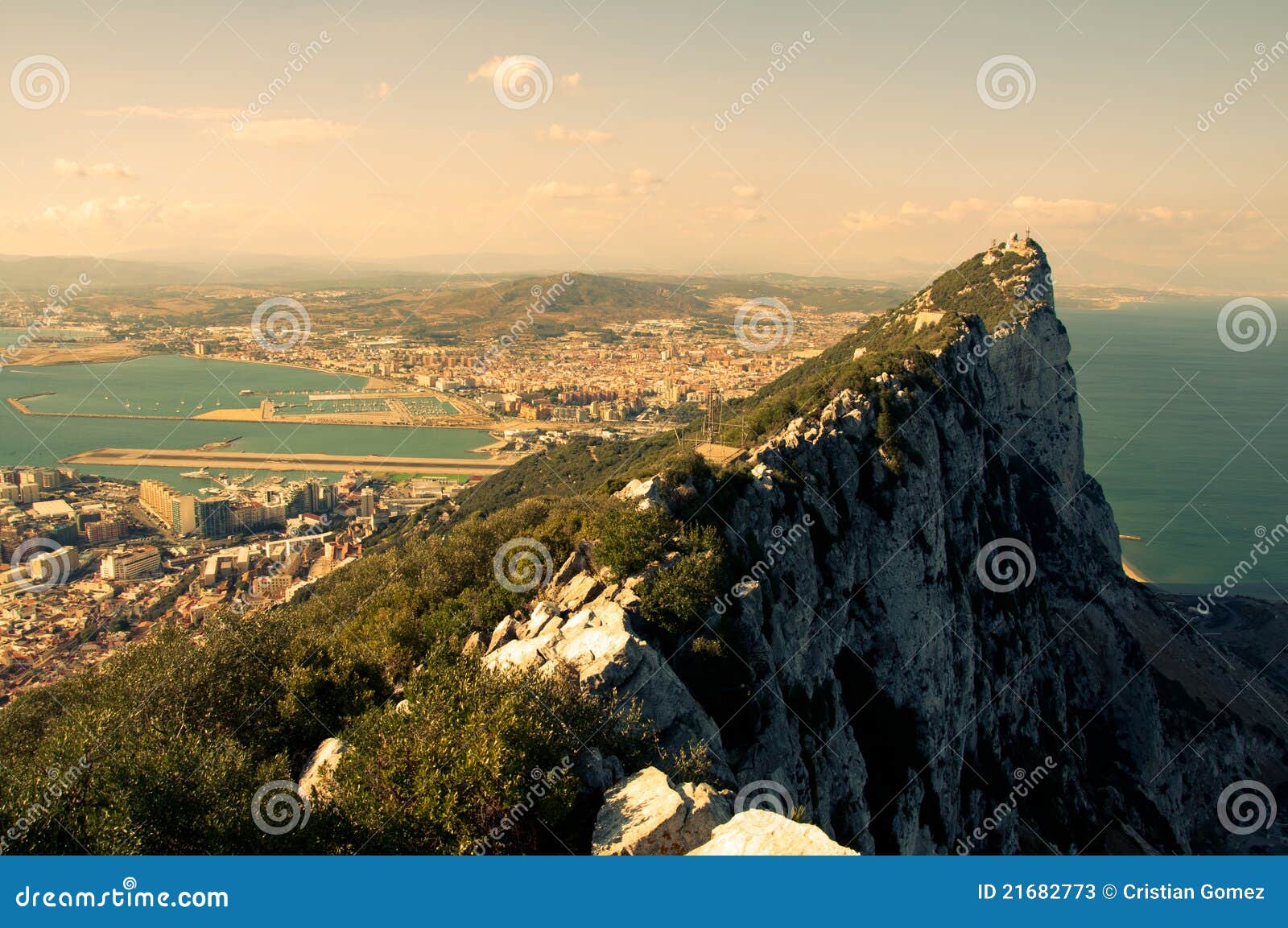 Rock of Gibraltar stock image. Image of lookout, european - 21682773